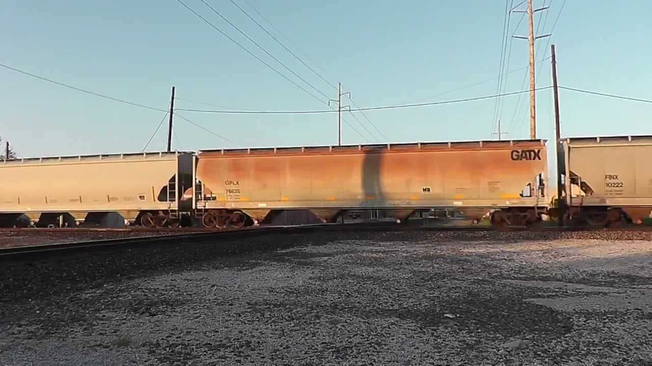 BNSF 7432/1118.NREX 2038/NREX 2037 tarped for export headed west. - YouTube