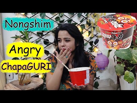 Is it spicy?? Is it bitter?? Nongshim ANGRY CHAPAGURI | Korean ramen ...