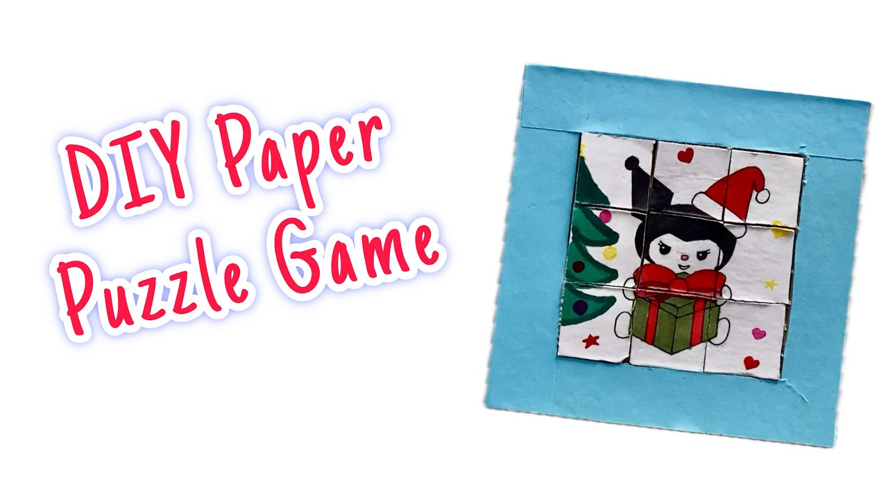 How to make a puzzle game from card board| paper puzzle game project ...