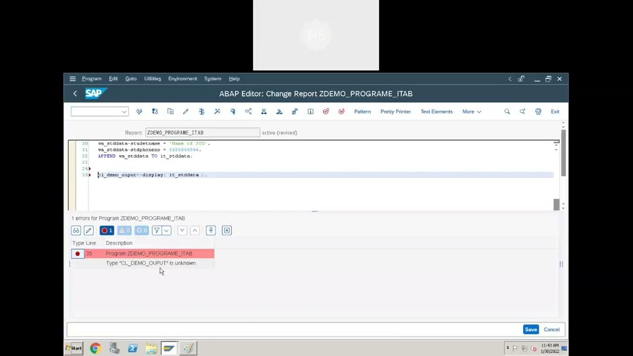 SAP ABAP Internal Tables - YouTube