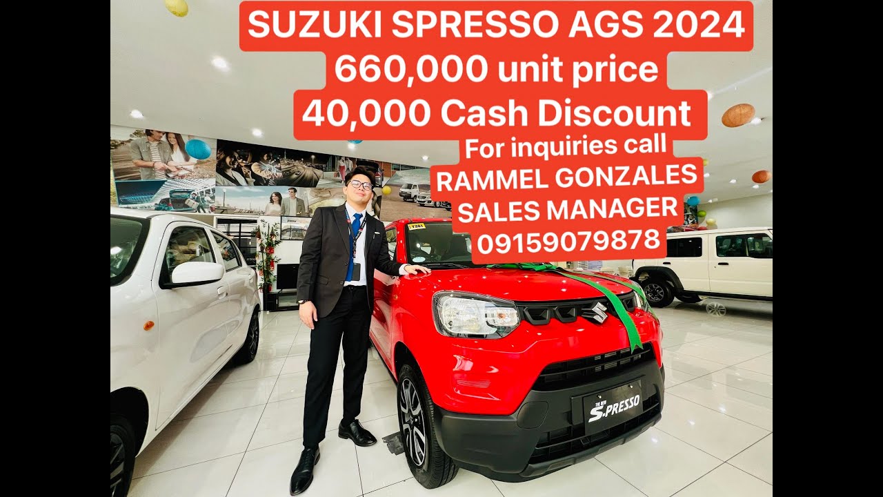 BAKIT KAILANGAN MO BILHIN ANG BAGONG SUZUKI SPRESSO AGS 2024 MODEL. # ...