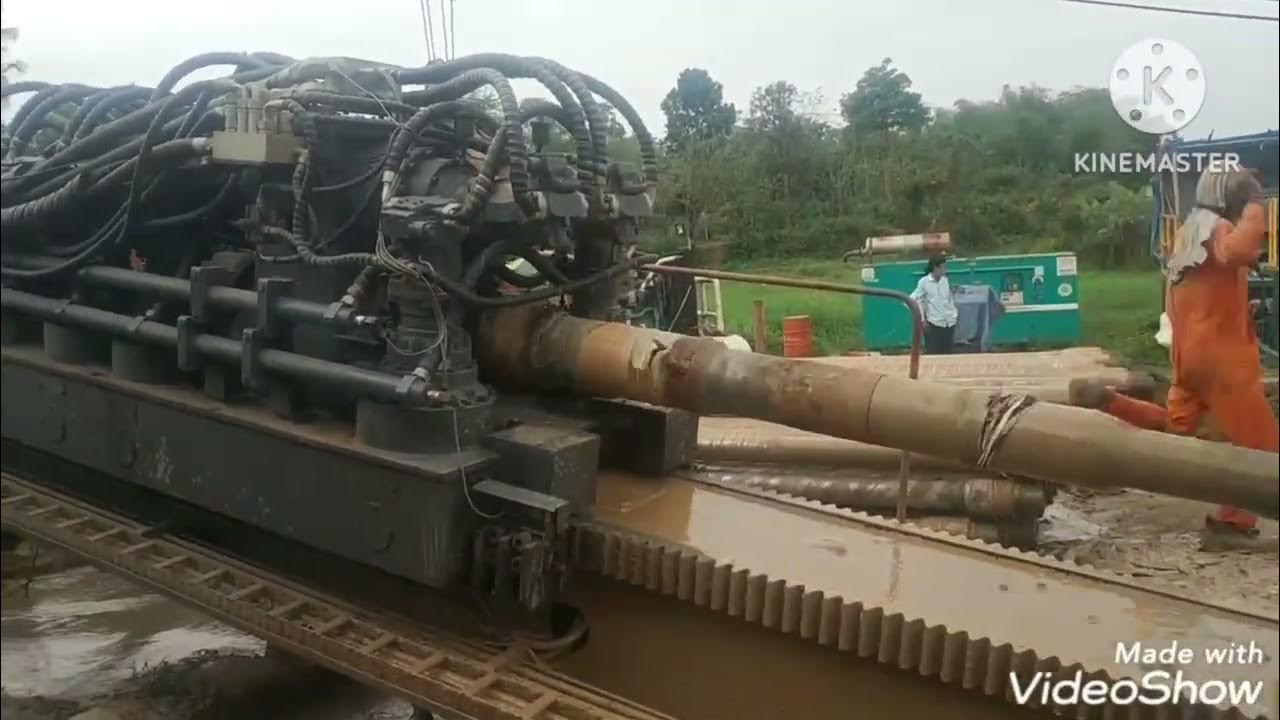 Pipeline Drillers - Horizontal Directional Drilling (HDD) Pull Back - YouTube