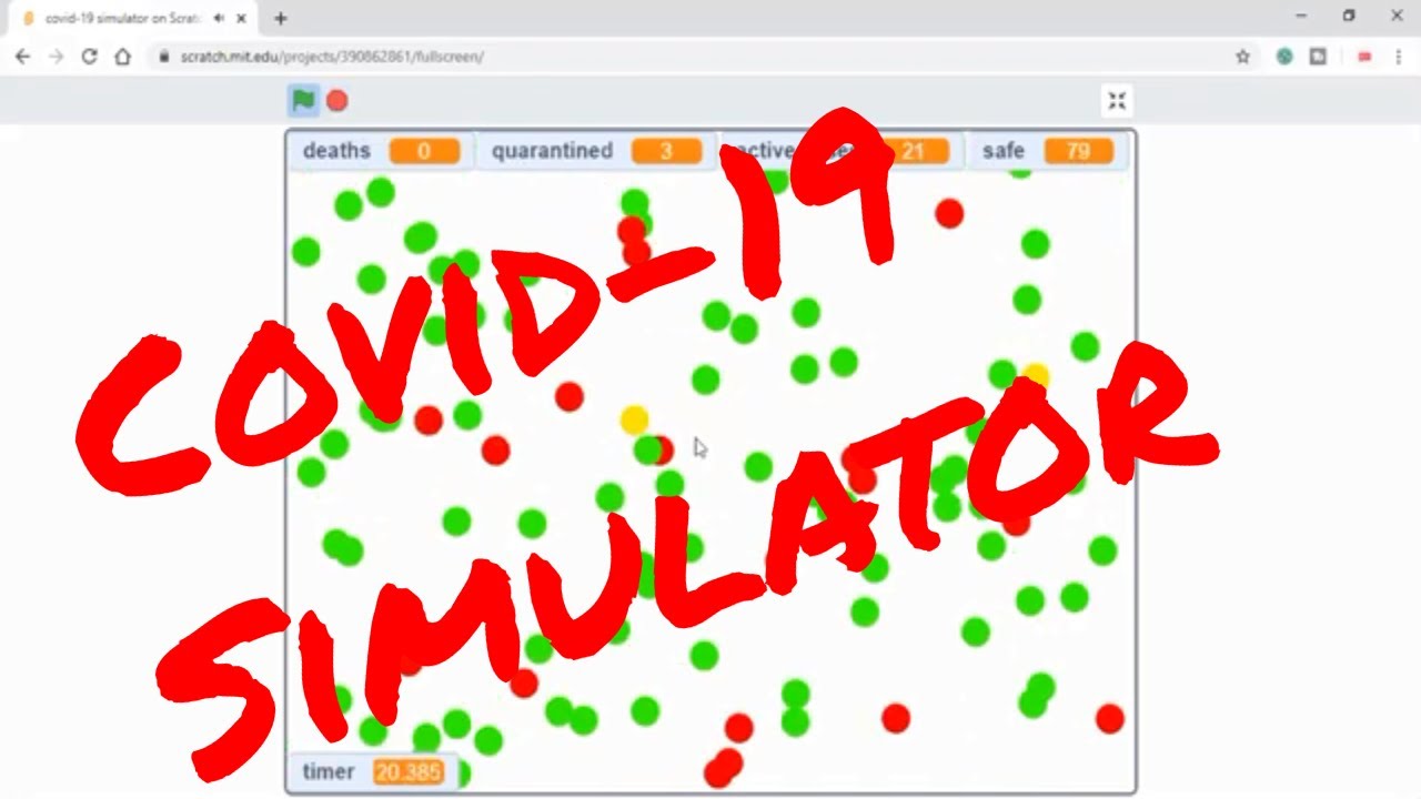 Scratch Tutorial: Covid-19 Simulator (Part 2) - YouTube