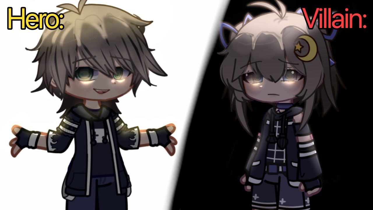 “Hero vs villain”//Gacha Club//My oc//☆彡 - YouTube