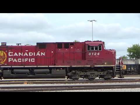 CP Davenport Sub BN Rock, CP 577 and 261 Grey Ghost and SD40-2 6017 July 6, 2022 - YouTube