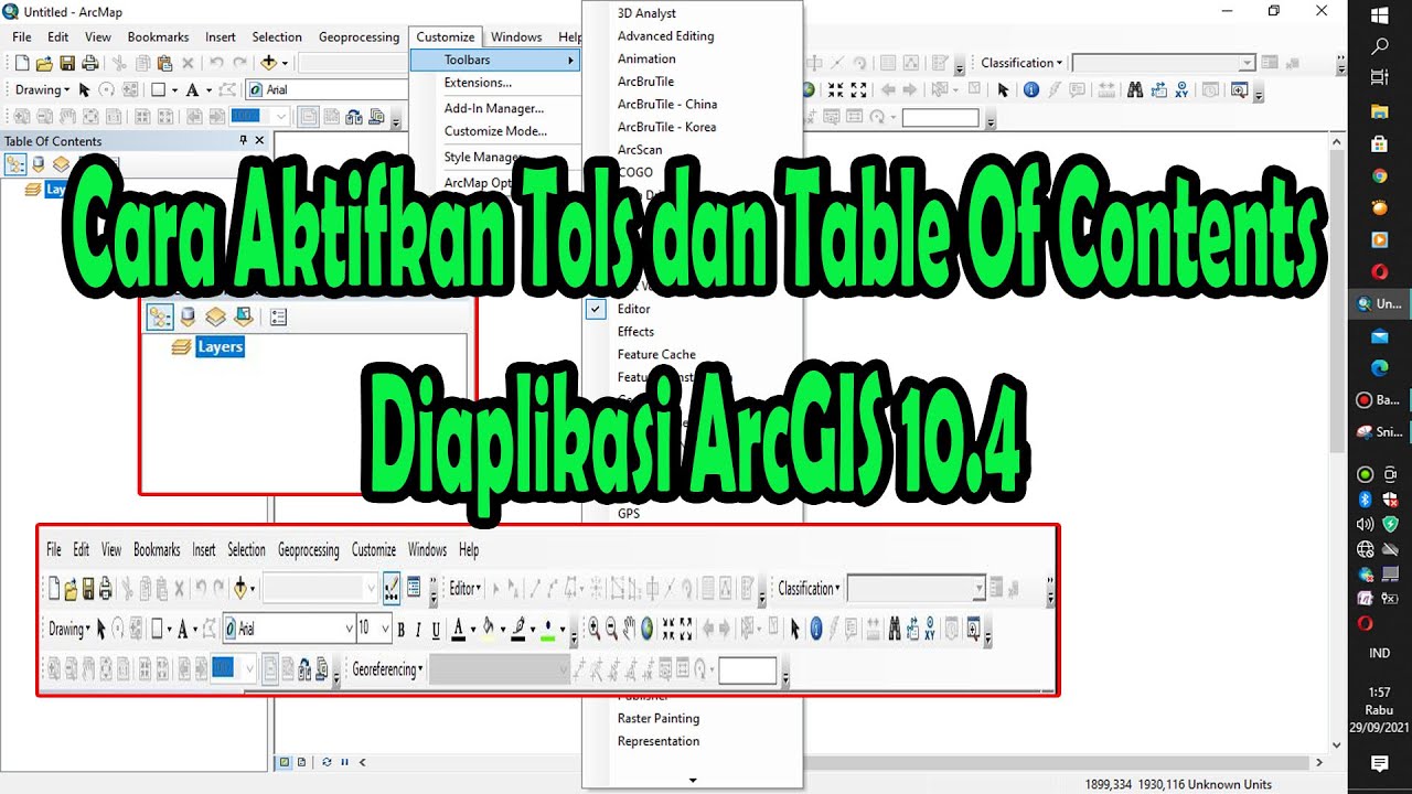 Sains & Teknologi : Cara Aktifkan Tools Dan Table Of Contents ...