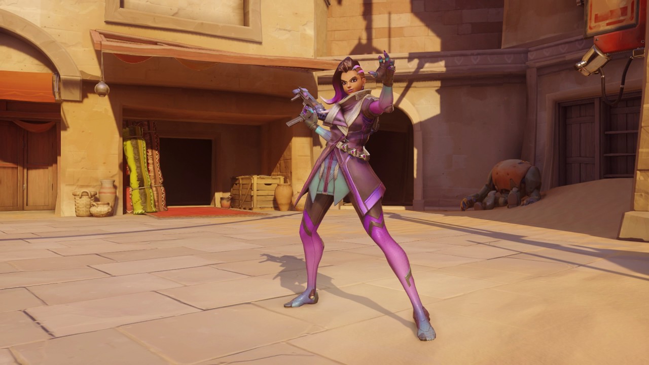 RAW VIDEO | OVERWATCH | SOMBRA | CLASSIC | HACKED | VICTORY POSE ...