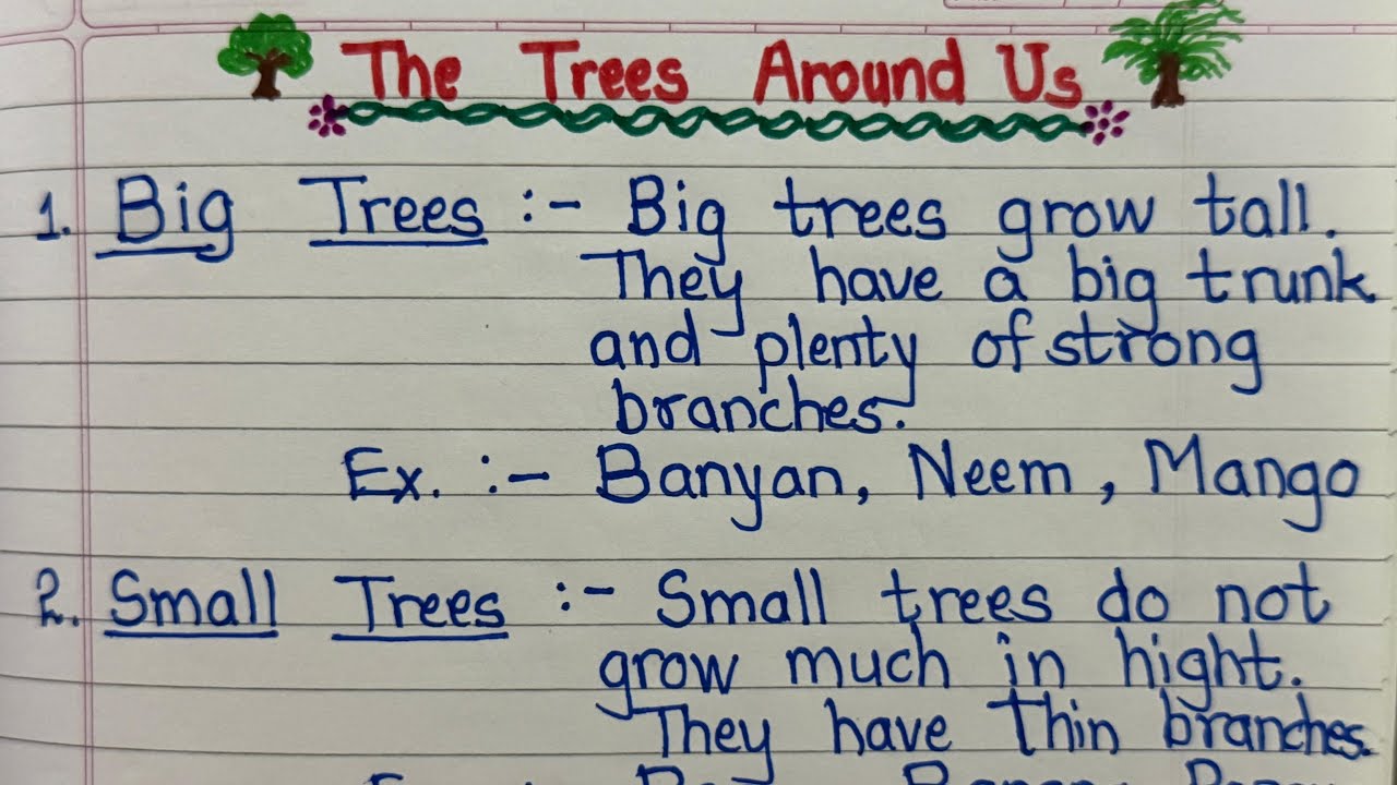 Trees Around Us | Yash Education Library - YouTube
