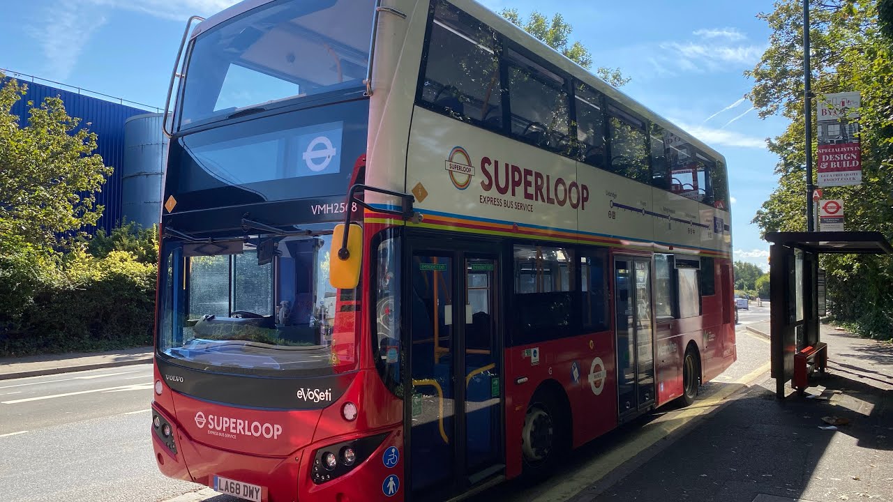 Superloop Route SL8 Passes by Brent Park Tesco/Ikea - YouTube
