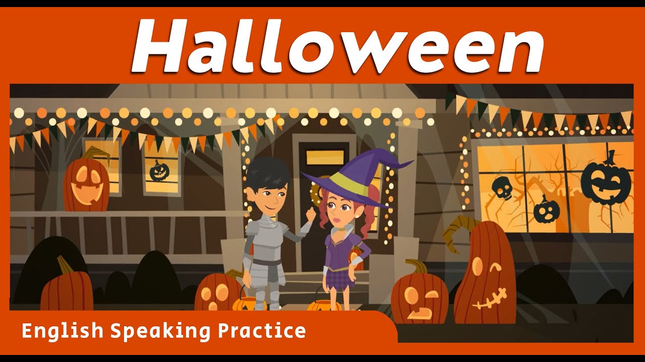 Easy English Dialogue | Halloween Conversation - YouTube