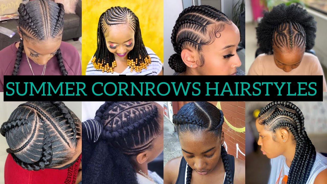 New & Latest Trendy Summer Cornrows Hairstyles 💯Hairstyles For Summer ...