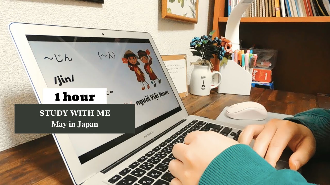 [Study with me] 1 hour study with me - preparing for presentation - YouTube