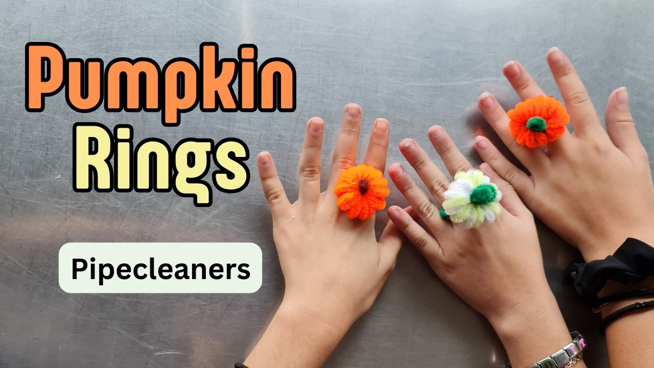 SO EASY Pumpkin Rings for Halloween - YouTube