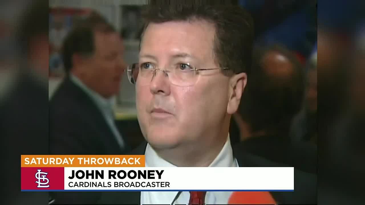 News 4 Throwback: John Rooney is brought into the Cardinals radio booth ...
