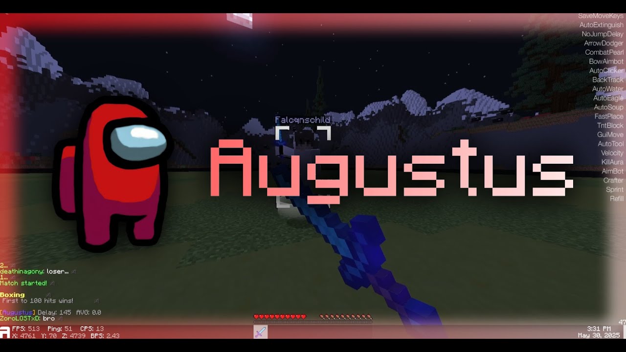 Augustus Client destroys MMC | 5 Block Reaching, Backtrack, Scaffold ...