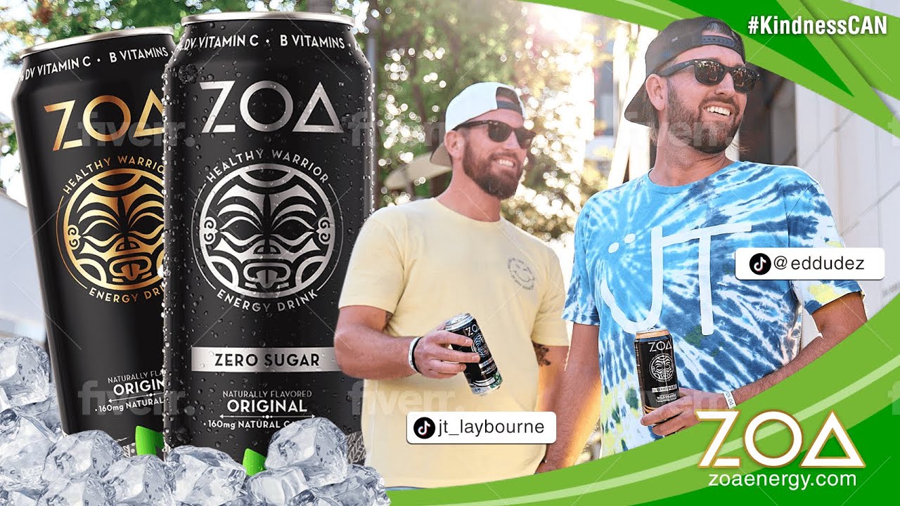 TikTok Inspirators @jt_laybourne, @eddudez Join Forces with ZOA Energy ...