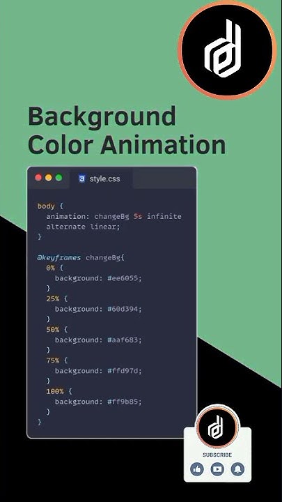 Simple Background Color Animation using CSS - YouTube