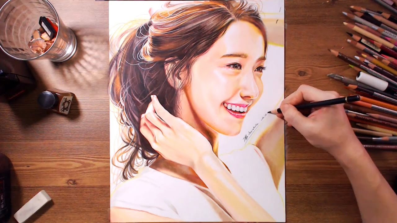 Lim Yoon A 林潤妸 (SNSD) - Speed drawing | drawholic - YouTube