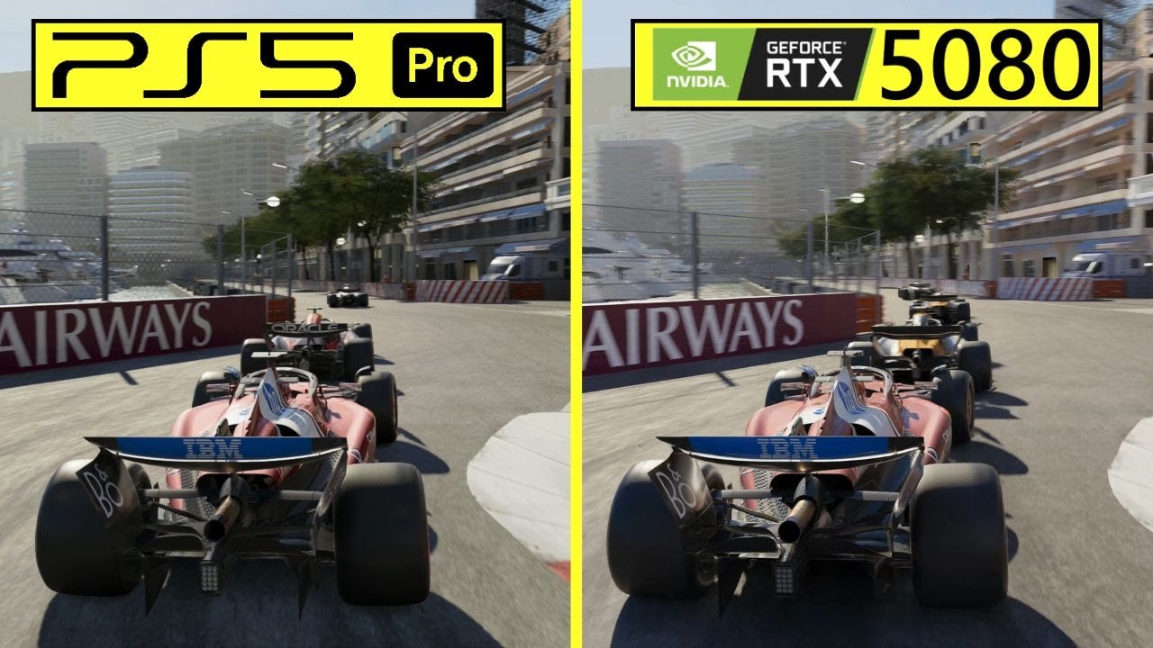 F1 25 PS5 Pro vs PC RTX 5080 4K Ultra Path Tracing Graphics Comparison ...