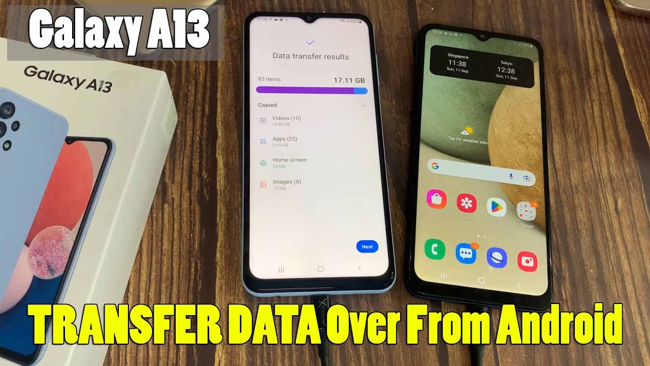 Samsung Galaxy A13: How to TRANSFER DATA Over From an Android Using a USB Cable - YouTube