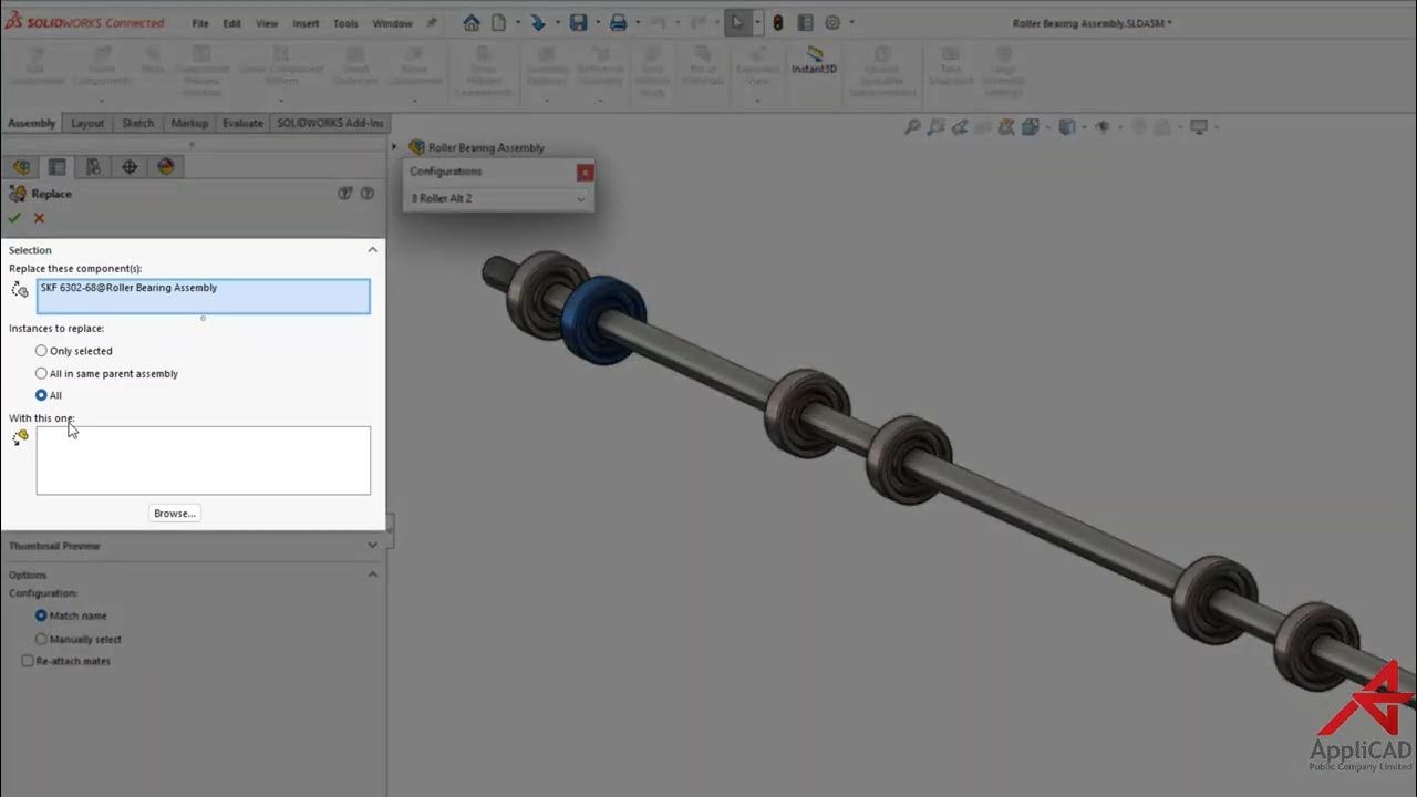 Replace Component | SOLIDWORKS 2023 - YouTube