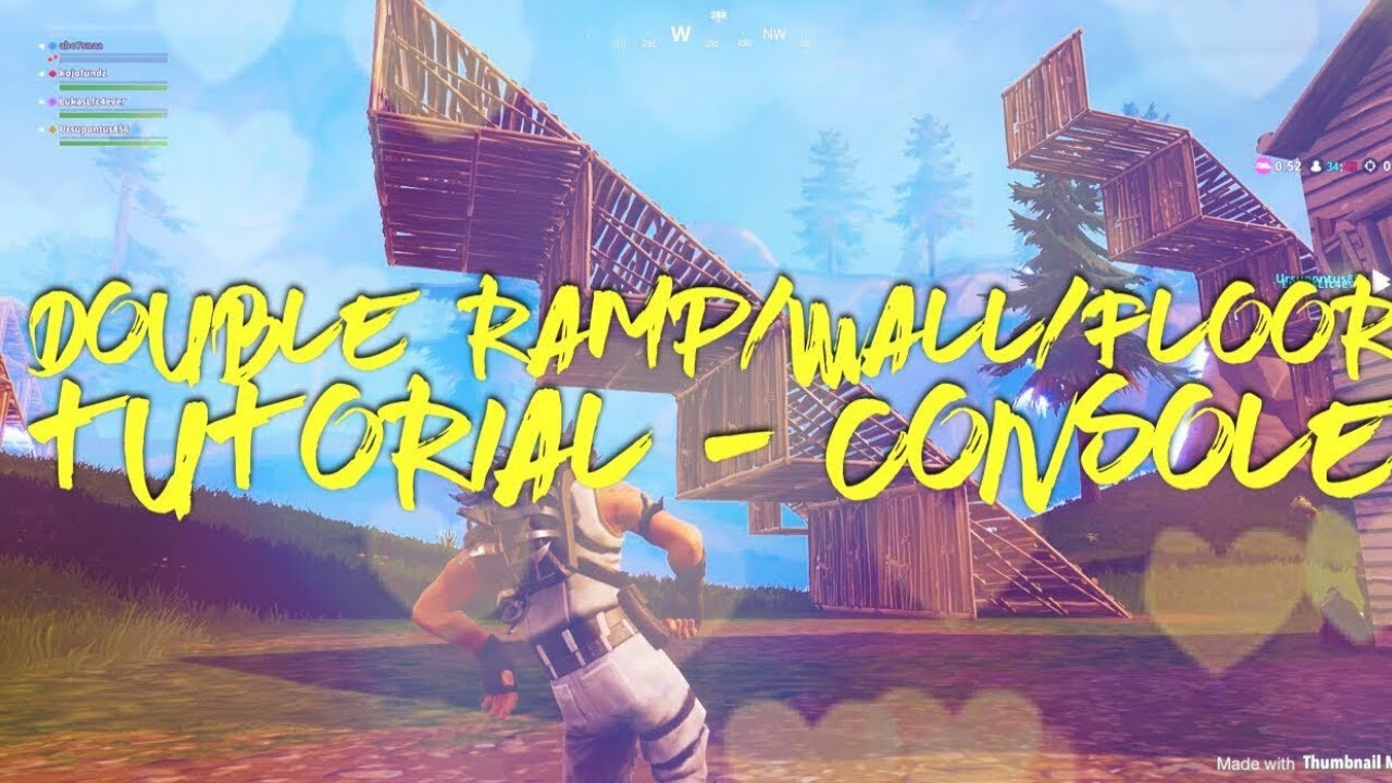 how to floor wall ramp in fortnite - YouTube