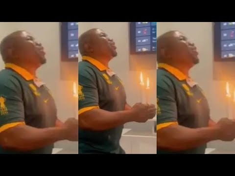 TikTok star kabelo GP saying Afrikaan prayers for springboks during the ...