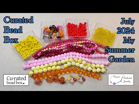 Curated Bead Box | July 2024 | My Summer Garden #curatedbeadbox # ...