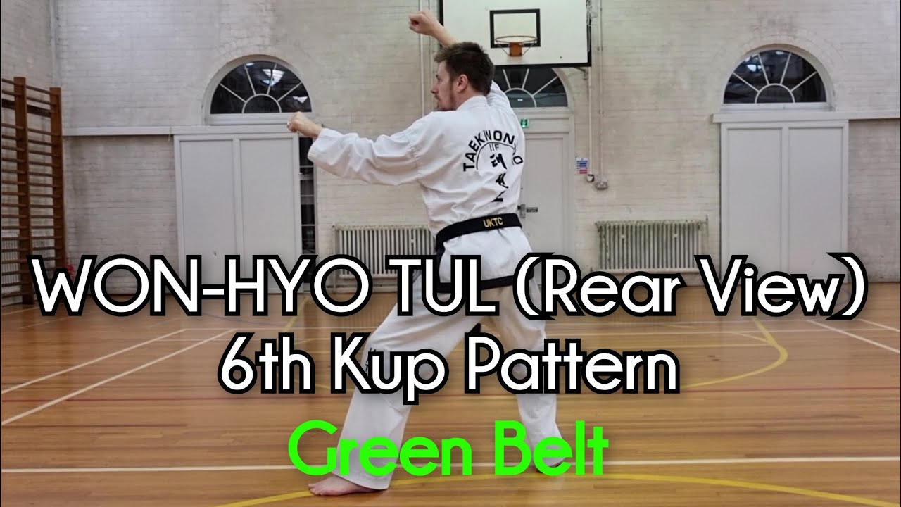 WON-HYO (Rear View) - ITF Taekwon-Do | 6th Kup Pattern (Green Belt ...