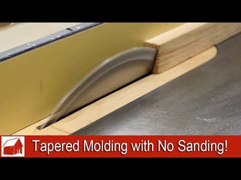 How to Make Tapered Molding for Flat Panels - YouTube