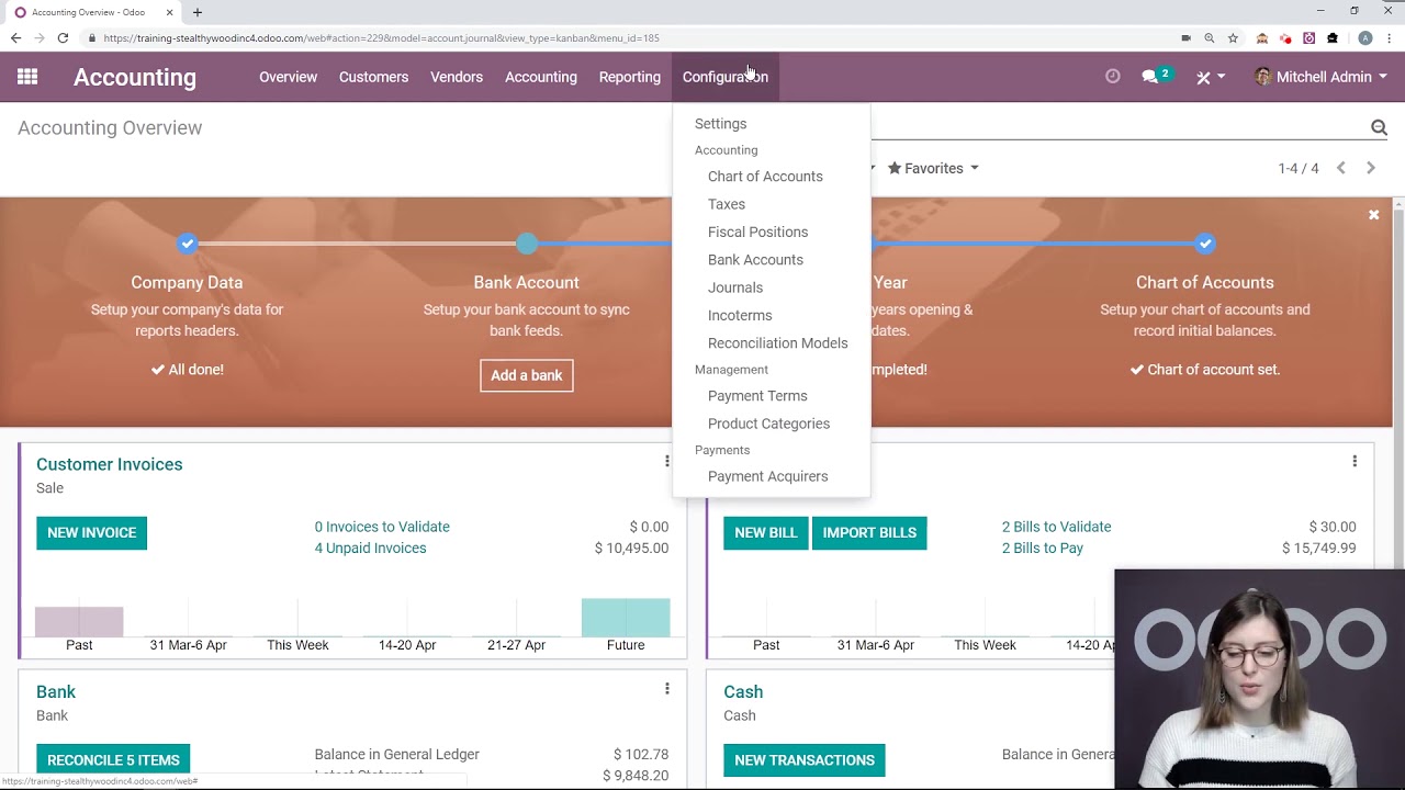 Odoo Accounting Tutorial - YouTube