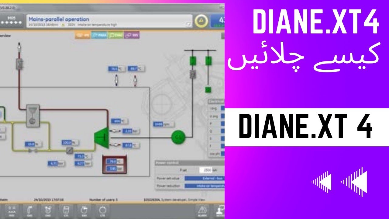 DIANE.XT4 | Operation of DIANE.XT4 | Engine Manual Start & Stop | Arham Masood Official - YouTube