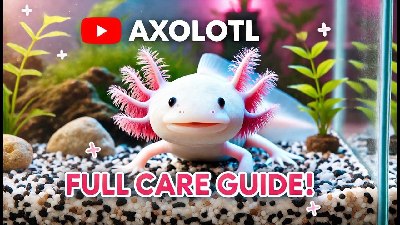 Full care guide on how to keep Axolotls as a pet - YouTube