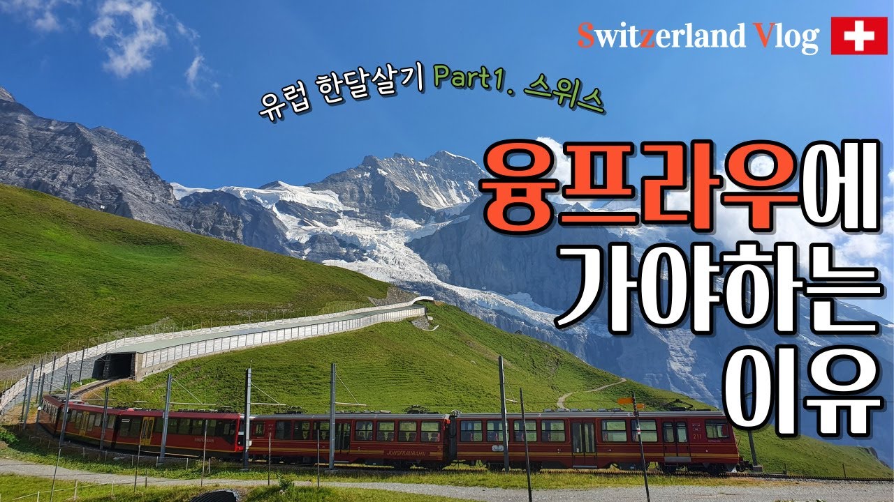 유럽 한달살기 Ep1 스위스 여행🇨🇭 융프라우에 가야 하는 이유하이킹 코스 추천 한달살기 중 인생 여행지 스위스