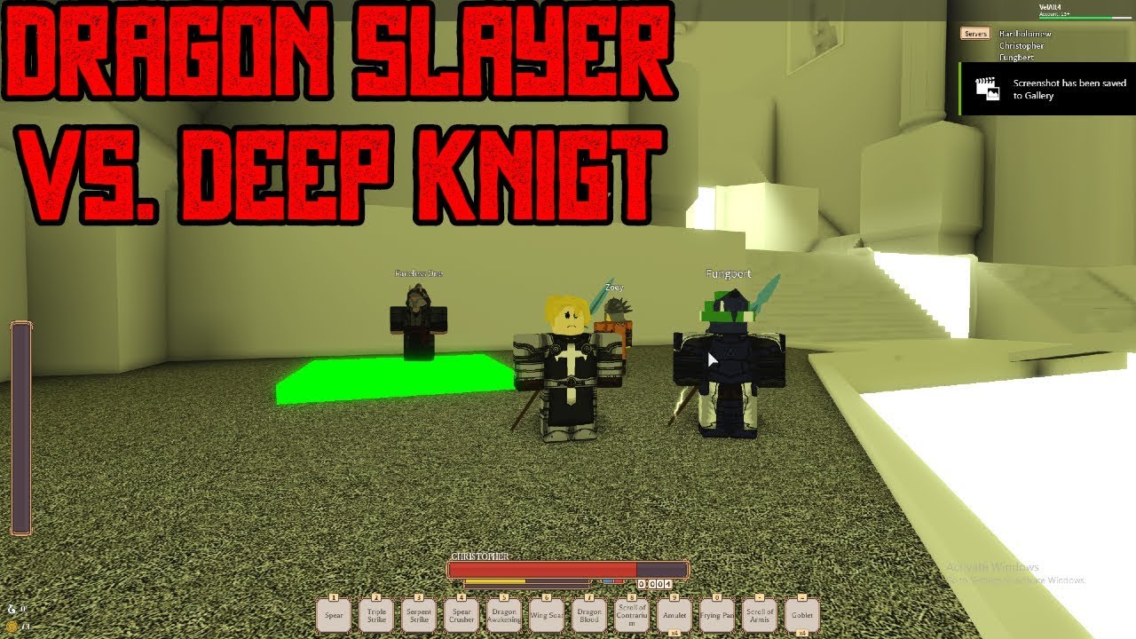 Rogue Lineage- Dragon Slayer VS. Deep Knight - YouTube