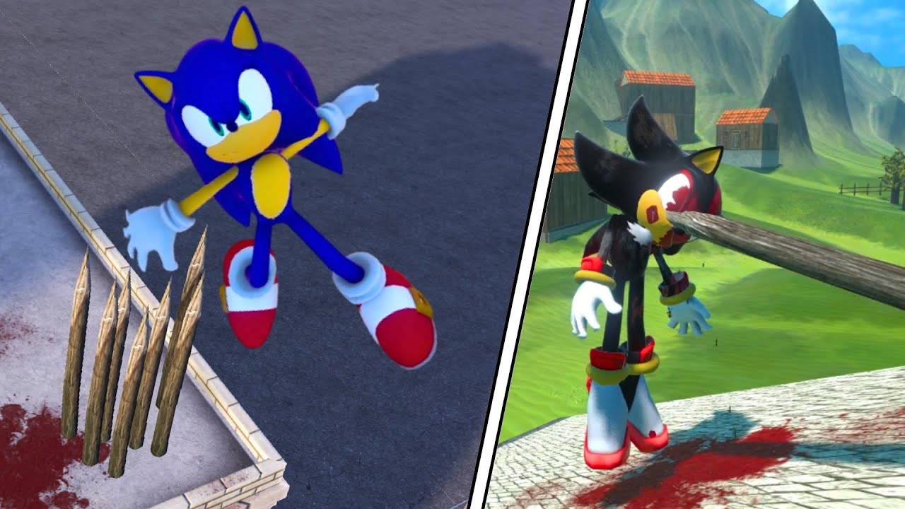 Sonic & Shadow NPC Ragdoll Physics Compilation #129 | Overgrowth - YouTube