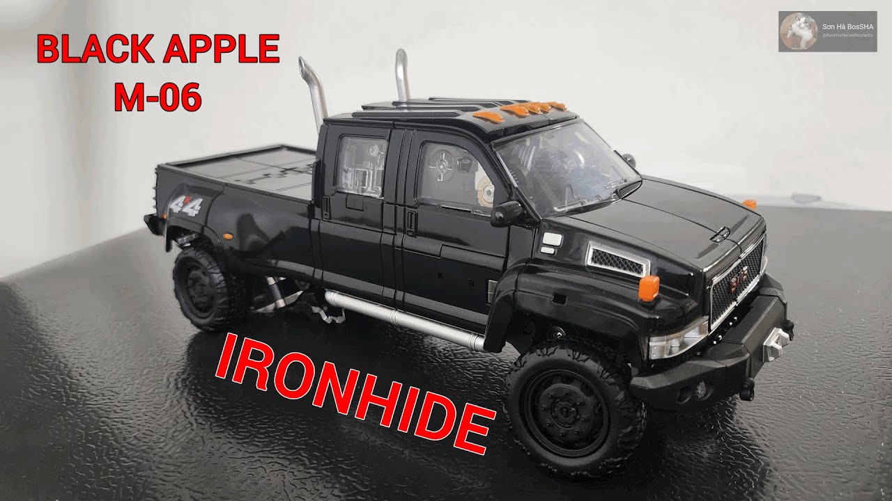 Black Apple M-06 IRONHIDE (K.O MPM06) - Car mode and Robot mode close ...