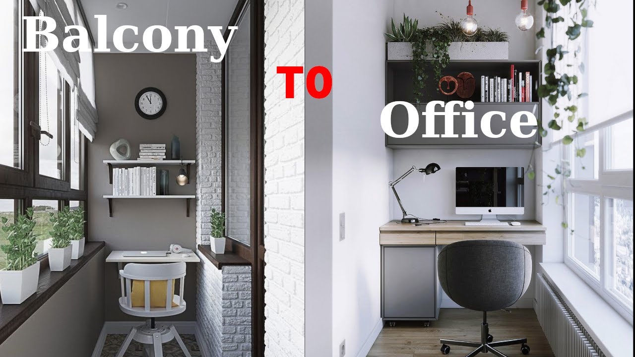 Office Desk in a Closed Narrow Balcony | Study in Balcony | Work from ...