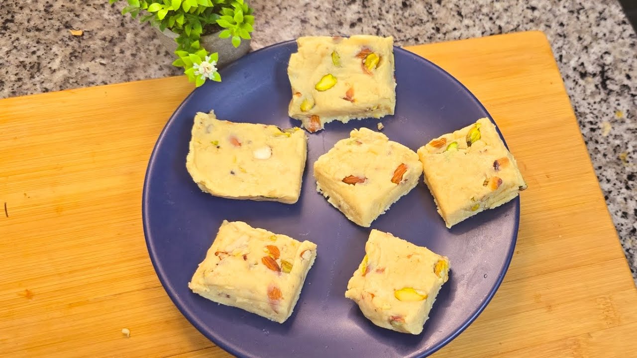 Barfi recipe | how to make milk Barfi - YouTube