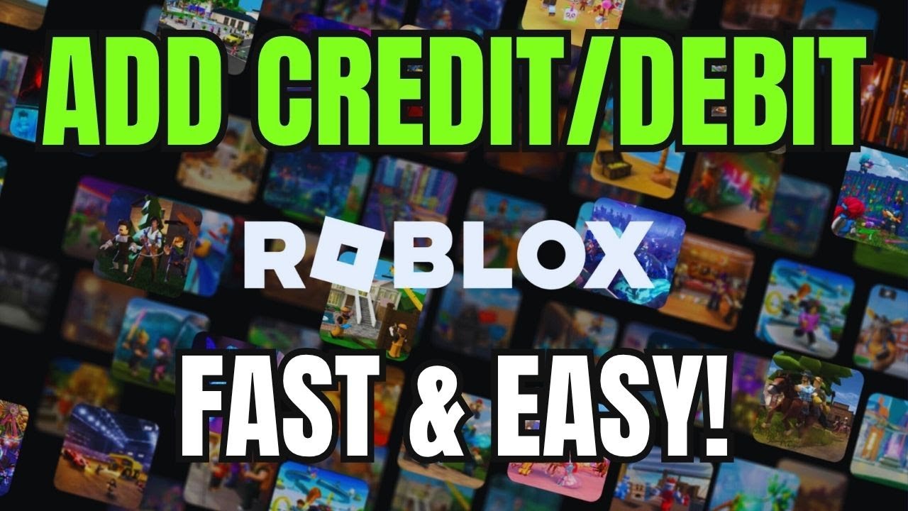 How to Add Your Credit/Debit Card to Roblox Account Fast & Safe! - YouTube