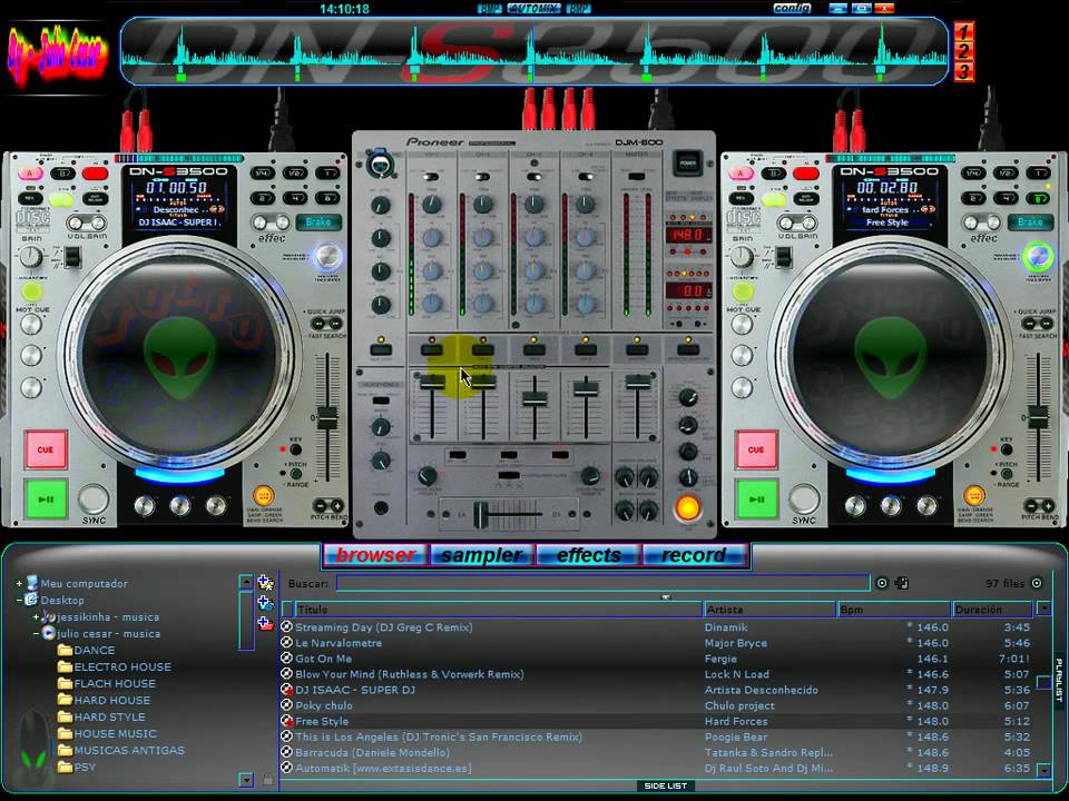 VIRTUAL DJ SKIN - SKIN PERSONALIZADA - YouTube