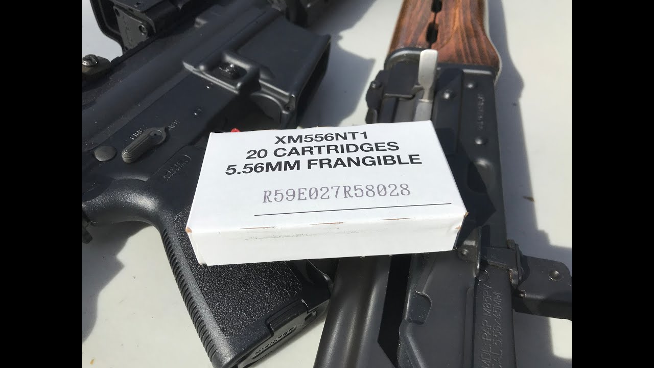 5.56x45mm, 50 FSP, XM556NT1, Frangible, Federal Ammunition - YouTube