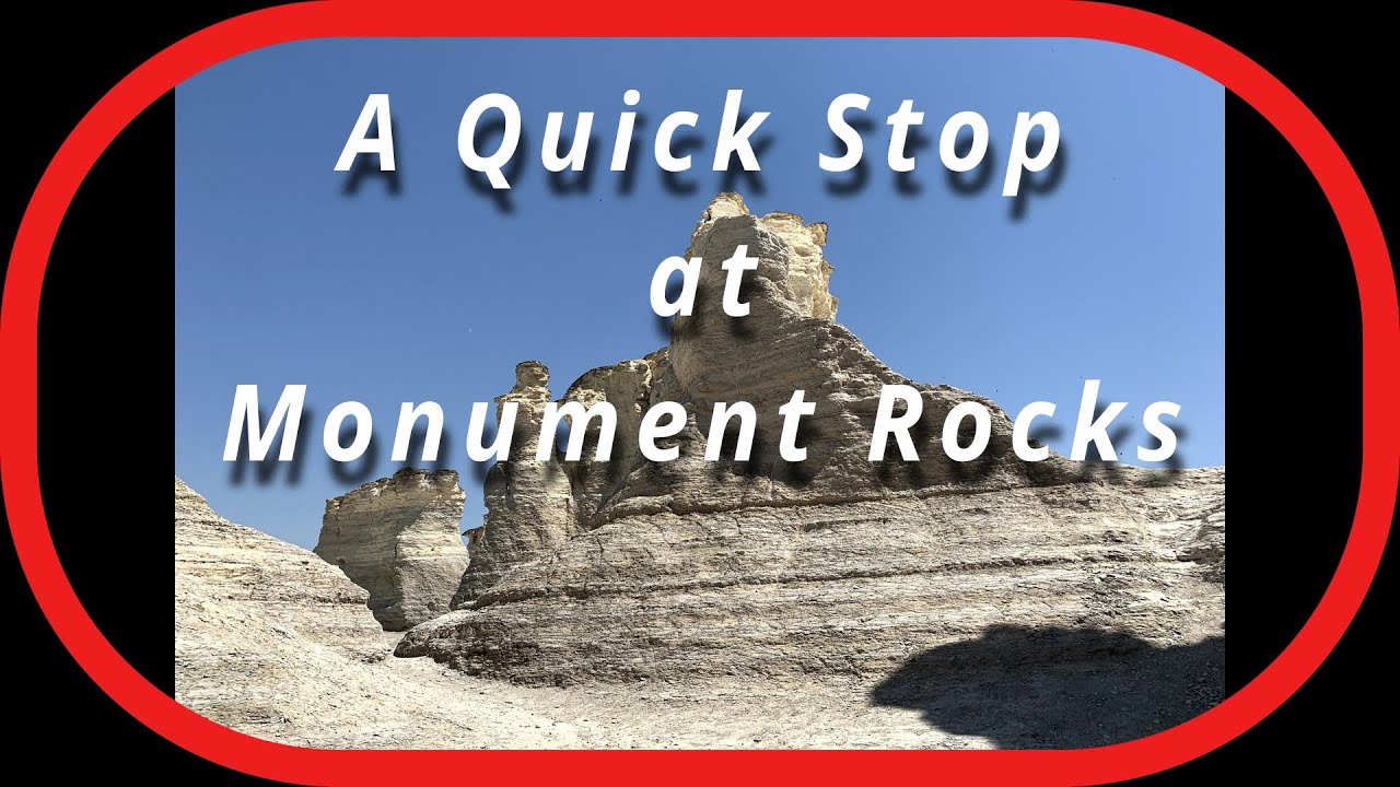 Monument Rocks Natural Landmark: Monument Chalk Pyramids Kansas - YouTube