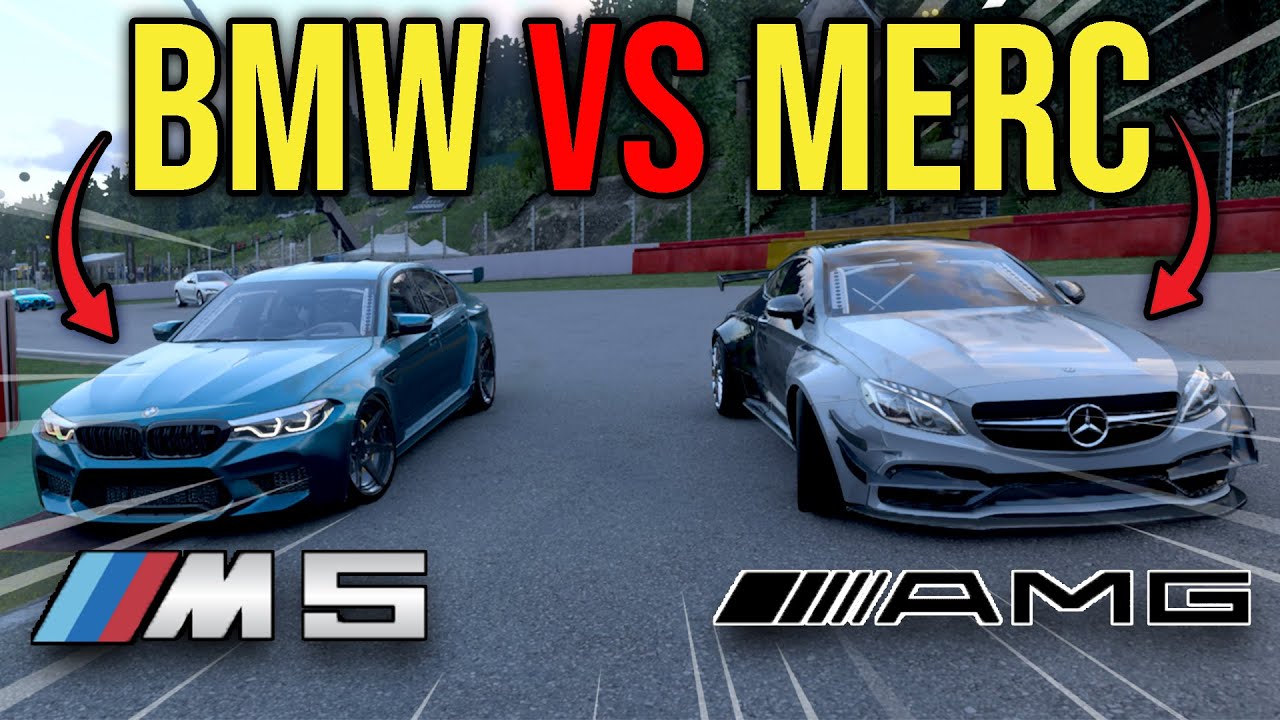 BMW M5 VS AMG C63 IN FORZA MOTORSPORT! - YouTube