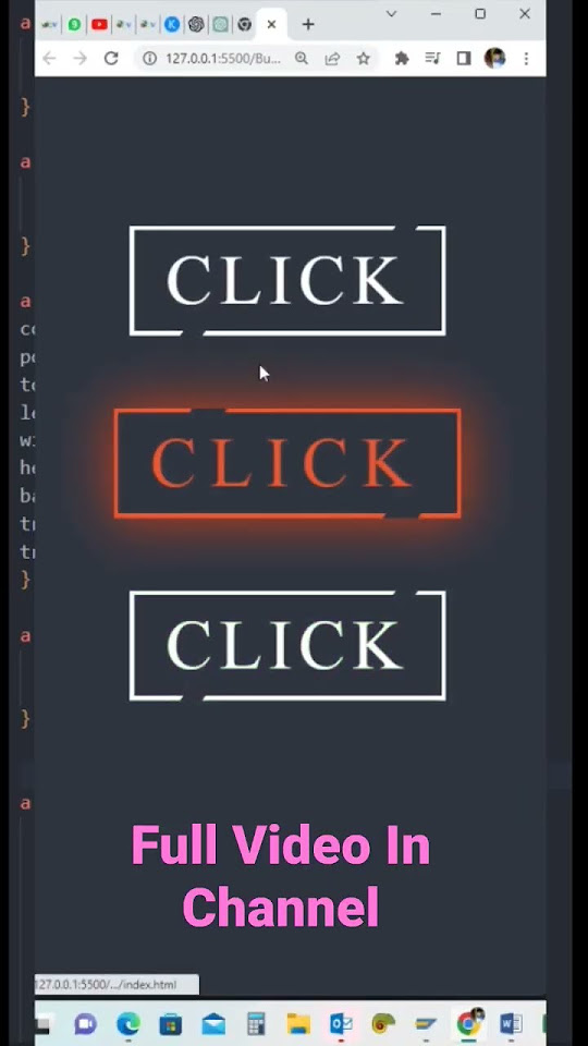 Button Glowing Animation Css Tutorial Animation Education Tutorial Shorts Csshover Youtube