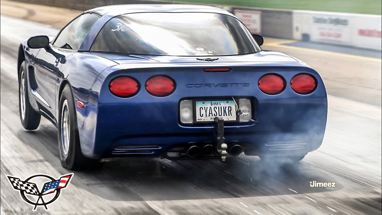 DAD GETS WILD RIDE! BLOWN 6.0L '02 C5 VETTE! TRAVELING DRAG/STREET CAR ...