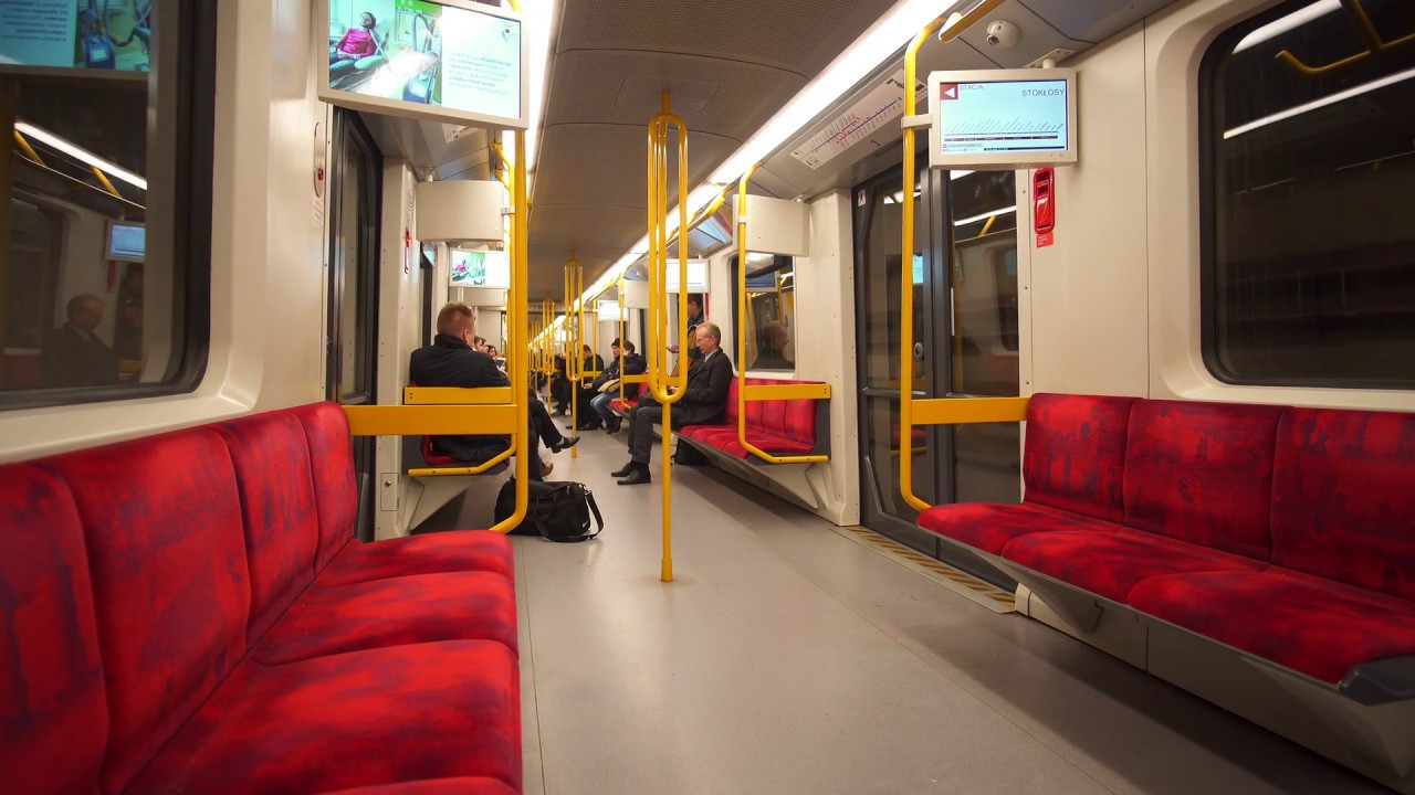 Poland, Warsaw, metro ride from Ursynów to Stokłosy - YouTube