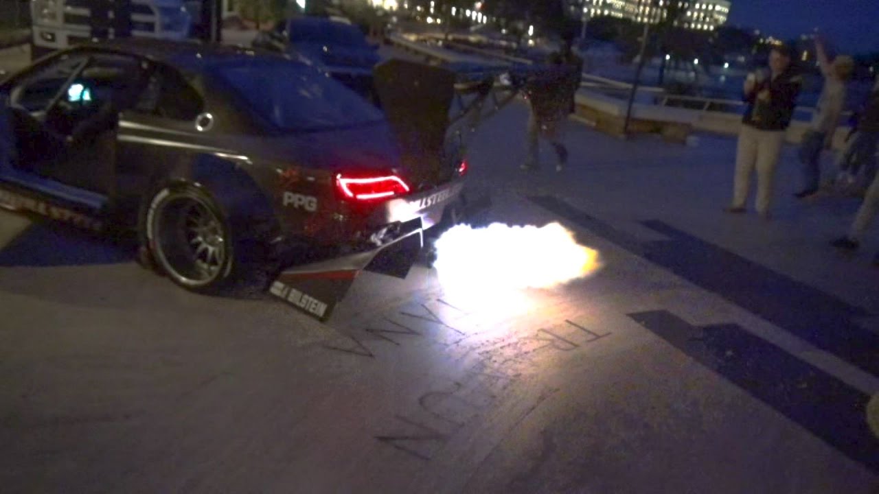 INSANE Nissan Silvia V8 S14.5 in Monaco - Start Up, Revs and FLAMES ...