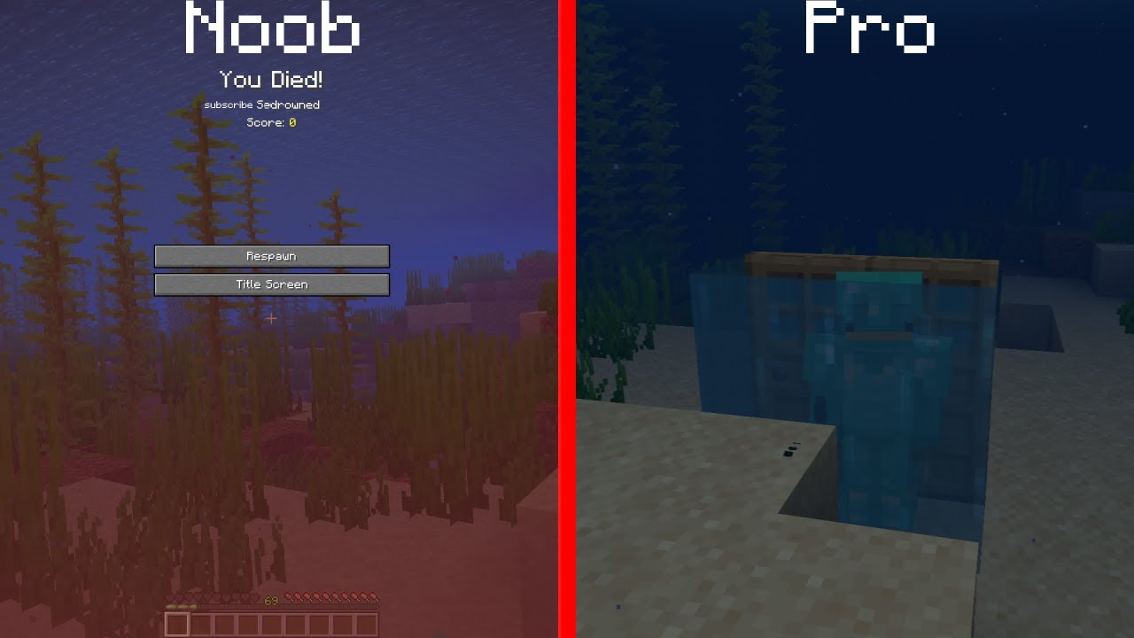Noob vs Pro Swimming - YouTube