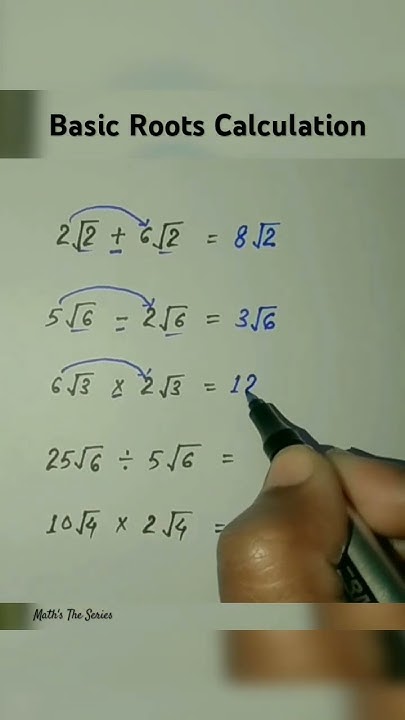 Basic Roots Calculation 🥰#mathsimplification #maths #shorts # ...